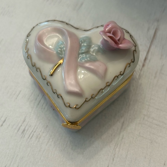 Lenox | Other | Lenox Treasures Gift Of Hope Treasure Box Pink Ribbon ...